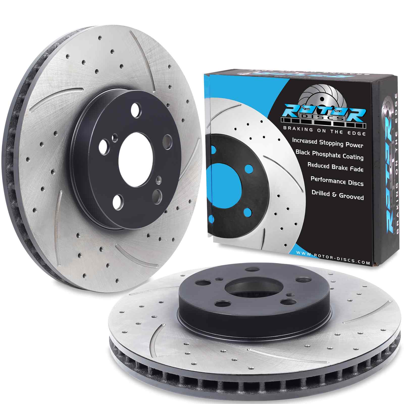 Front Drilled Grooved 275mm Brake Discs For Toyota Celica T230 1.8 16v ...